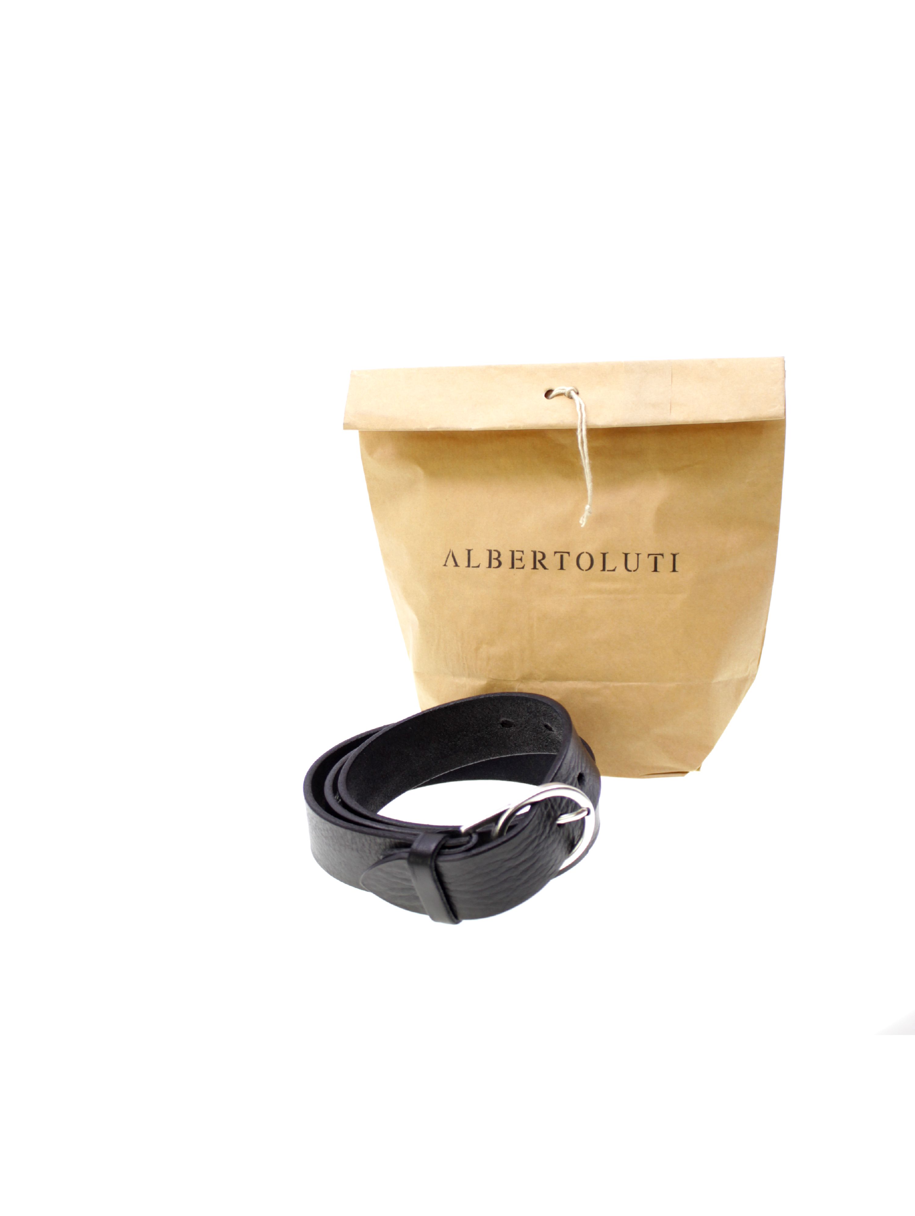 Alberto luti Cintura pelle Uomo Nero 697/30